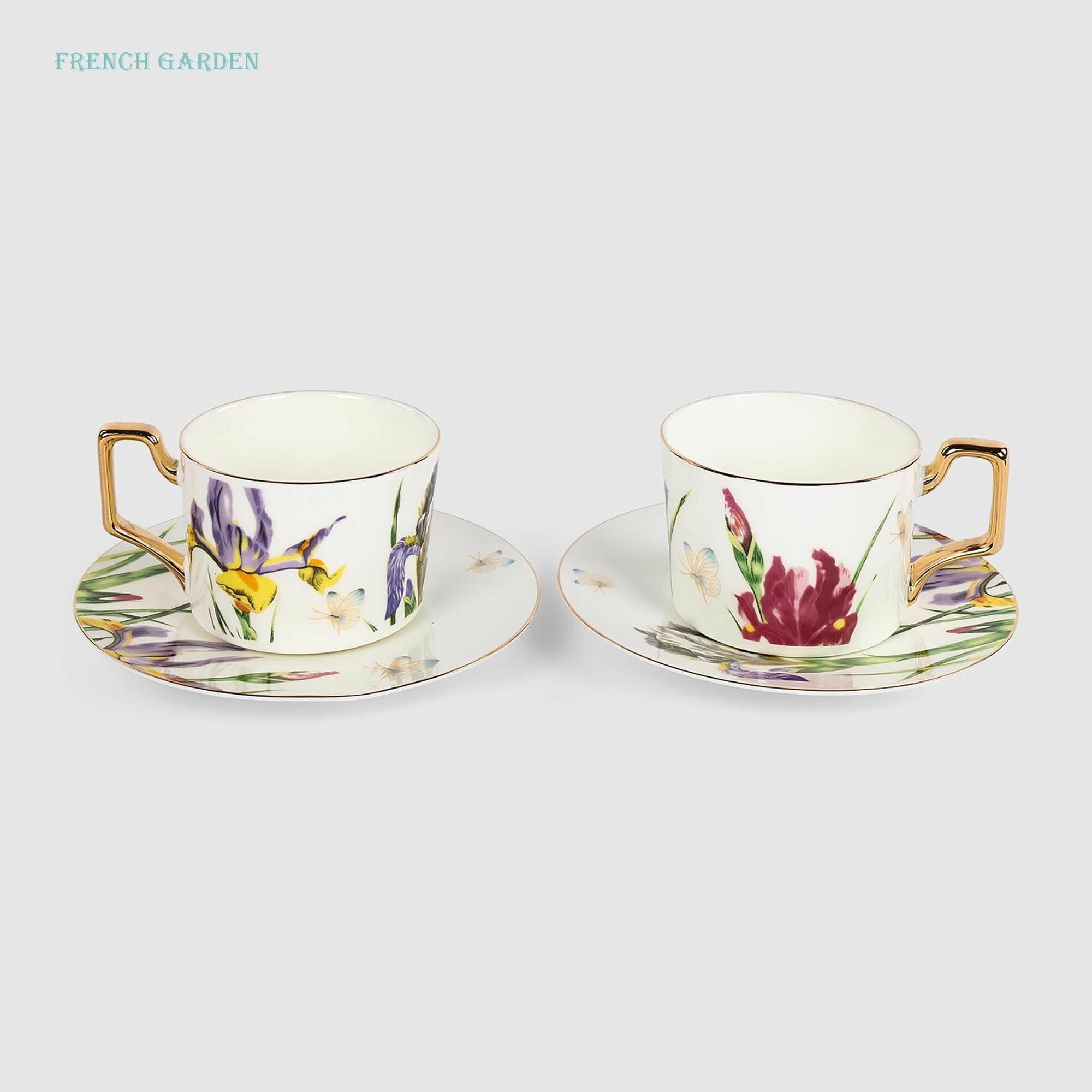 Набор посуды чайный French garden Ирисы 4 предмета, 2 персоны