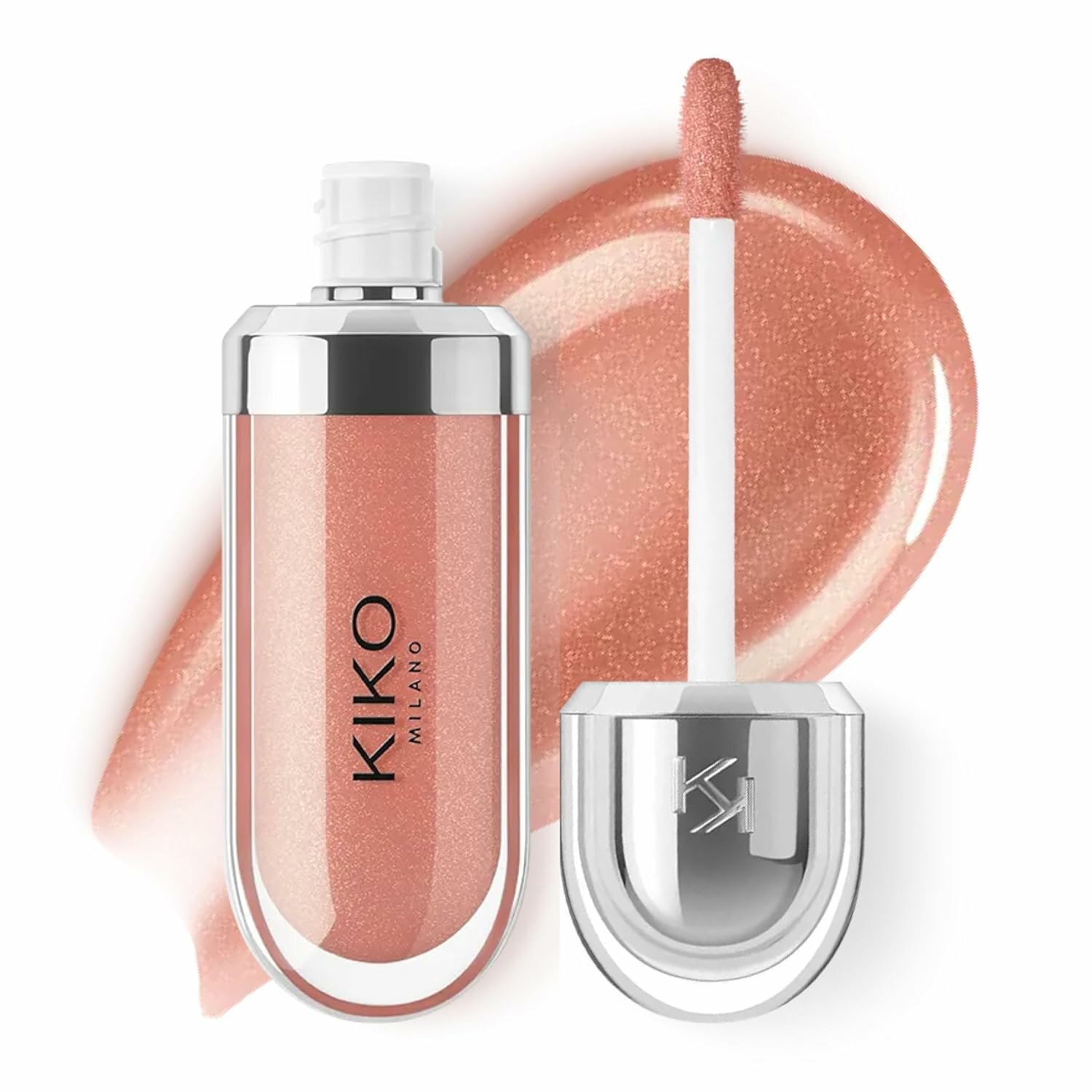 Блеск для губ KIKO Milano 3D Hydra – сияющий, увлажняющий, придающий объем, нелипкий, питательный.