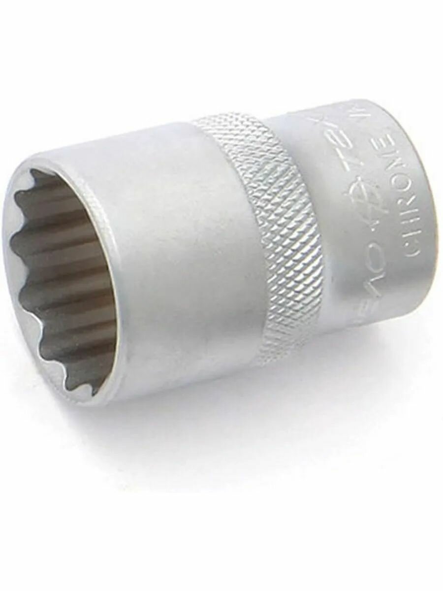 Торцевая головка-насадка двенадцатигранная 1/2" серебристый 15 мм Дело техники 622015