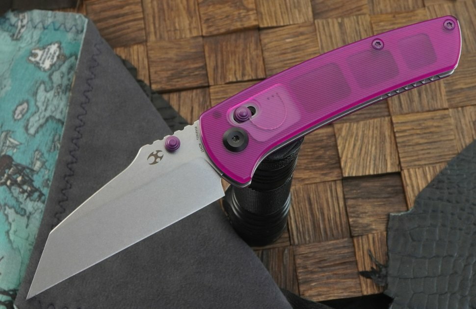 Складной нож Kansept Knives Main Street, сталь 154CM, SW, рукоять Purple Acrylic