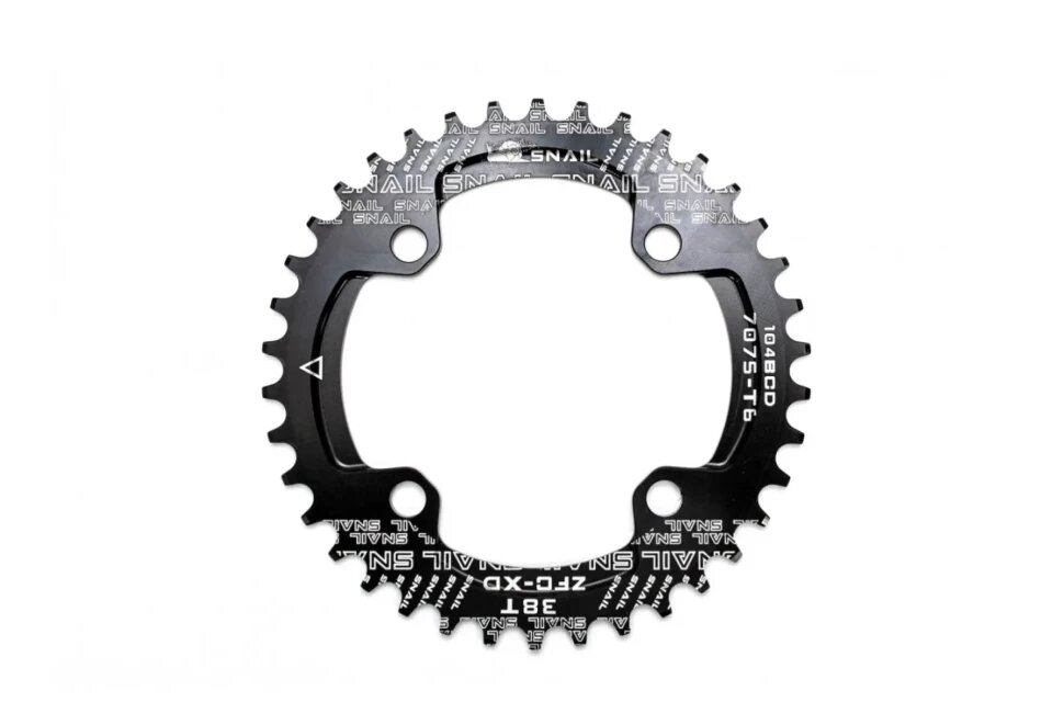 Звезда SNAIL NARROW WIDE 104BCD 38T, AL7075, черный