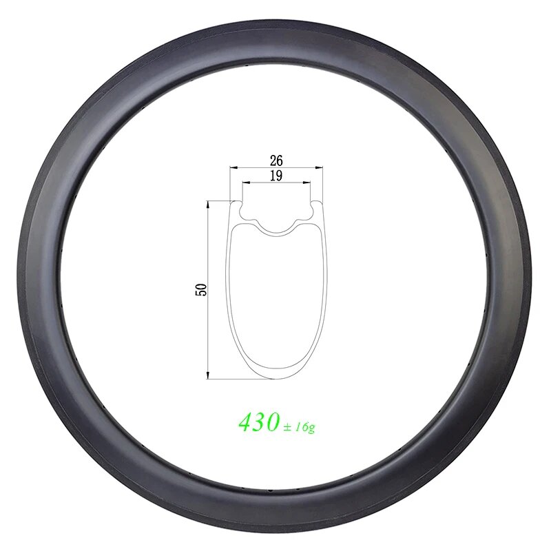 Speedsafe 430g SL карбоновые колеса 700c 50мм, 24H UD, matte