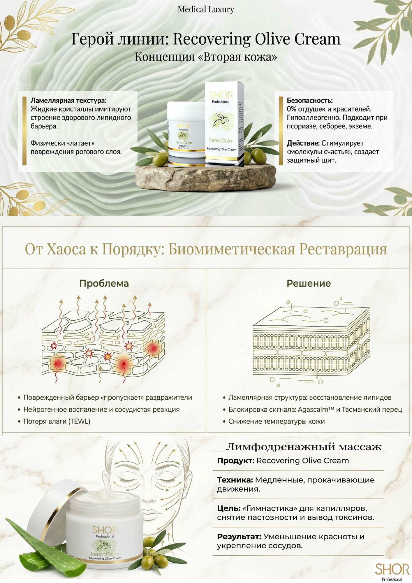 Восстанавливающий крем с оливой 50 мл Recovering Olive Cream