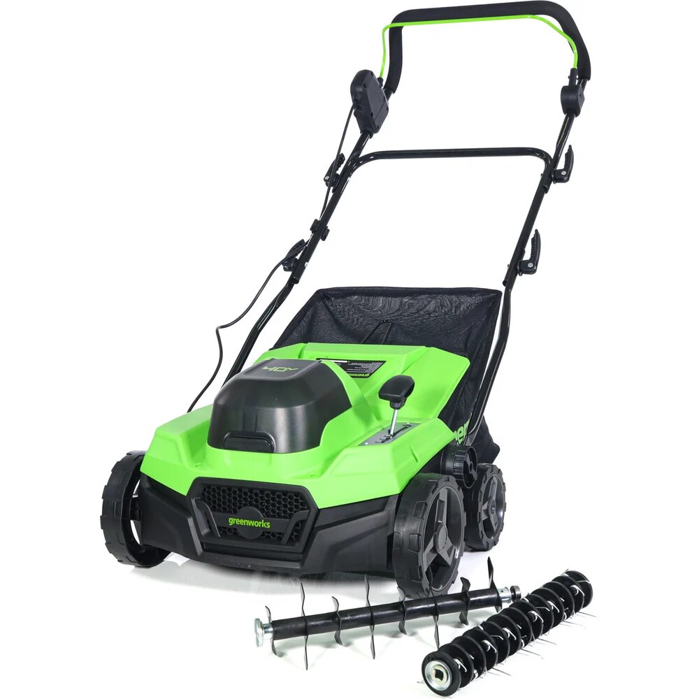 Аккумуляторный аэратор-скарификатор Greenworks 40V, бесщеточный, без АКБ и ЗУ 2517607