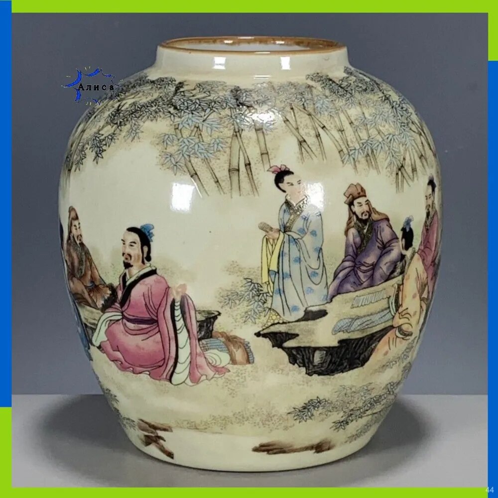 Ваза, 15 см , керамика, 1 шт, Оливковый, Китай