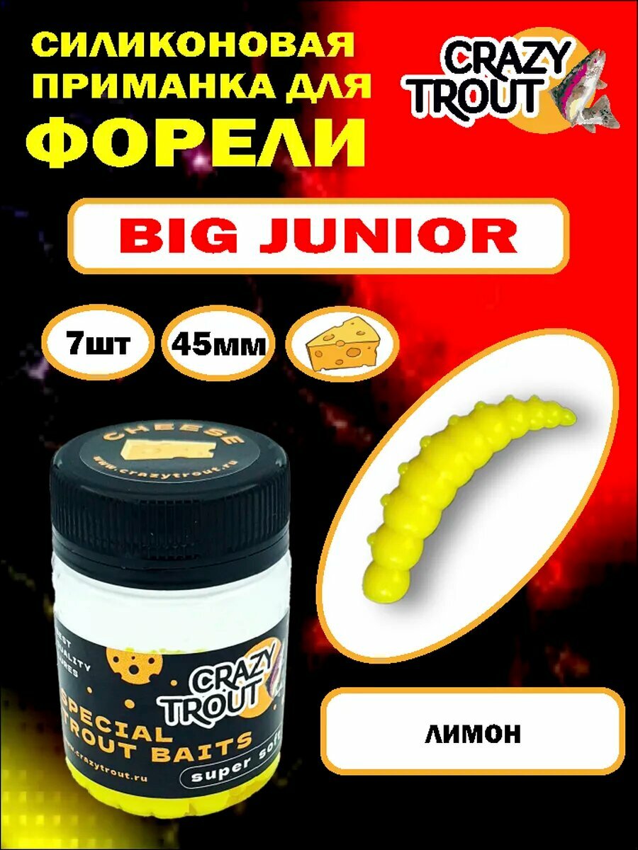 Силиконовая приманка для ловли форели BIG JUNIOR