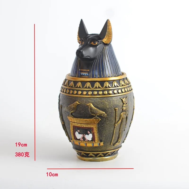 Египетская урна для домашних животных Anubis, 19см, Dog