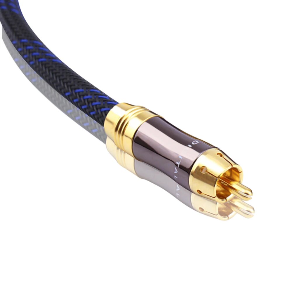 KUYIOHIFI Коаксиальный RCA кабель 1м Бордовый