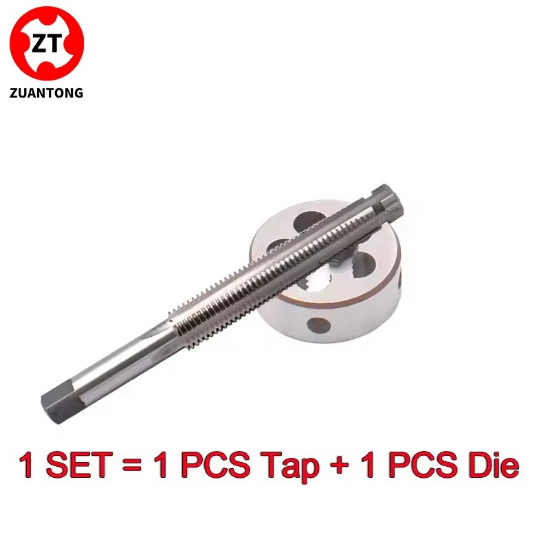 Набор трапецеидальных метчиков и плашек ZUANTONG TR 8 10 12 14 16 X1.5 X2 X3 X4
