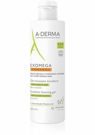 Средство для душа A-Derma Exomega Control Emollient Foaming Gel, 500 мл