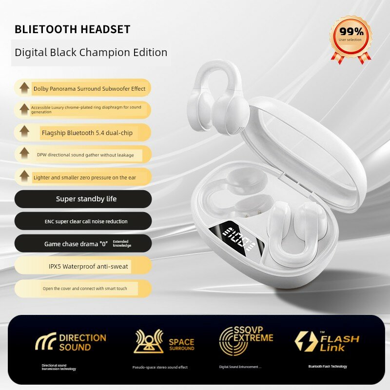 Bluetooth Earbuds Pro 15Max Чемпион версия белый цвет с Bluetooth 5.4, пространственным звуком, увеличенным временем