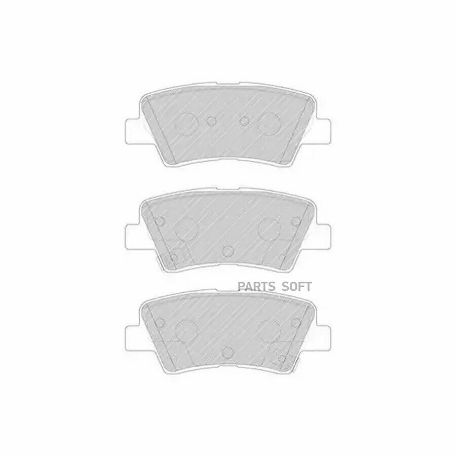 FERODO FDB4833 колодки дисковые задние!\ Hyundai Elantra/Solaris/Accent, KIA Soul all 09>