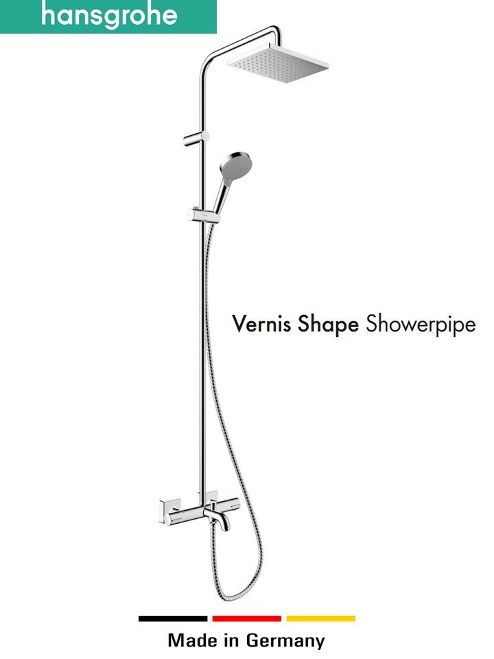 Душевая стойка для ванны Hansgrohe Vernis Shape 26284000 с термостатом, хром
