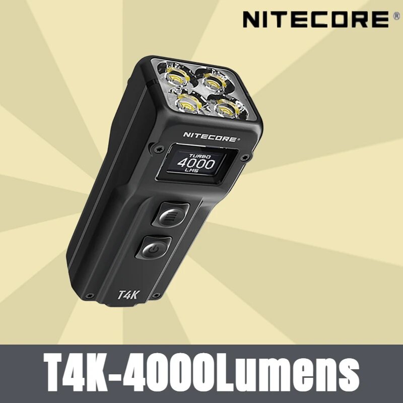NITECORE T4K 4000 люмен перезаряжаемый фонарь
