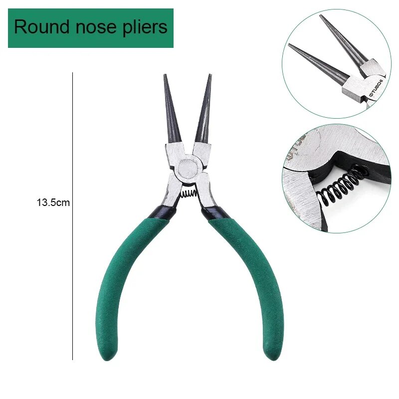 Круглогубцы для ювелирных работ, Green 2, 13.5 см