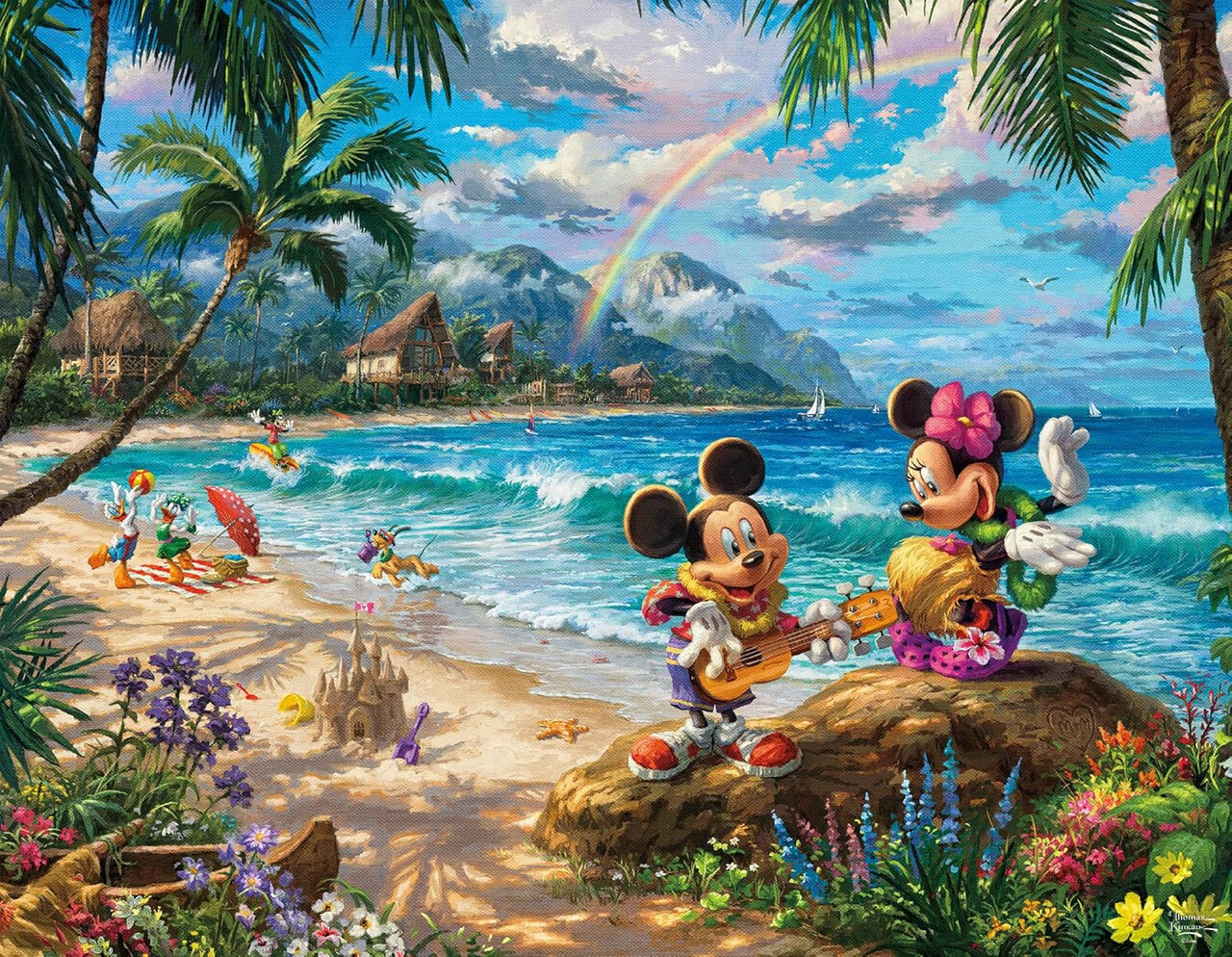 Деревянные пазлы 1000 элементов, подарочная упаковка,50x75cm, Коллекция Disney Dreams, подарочный набор для взрослых, продвинутый уровень сборки 5-10.