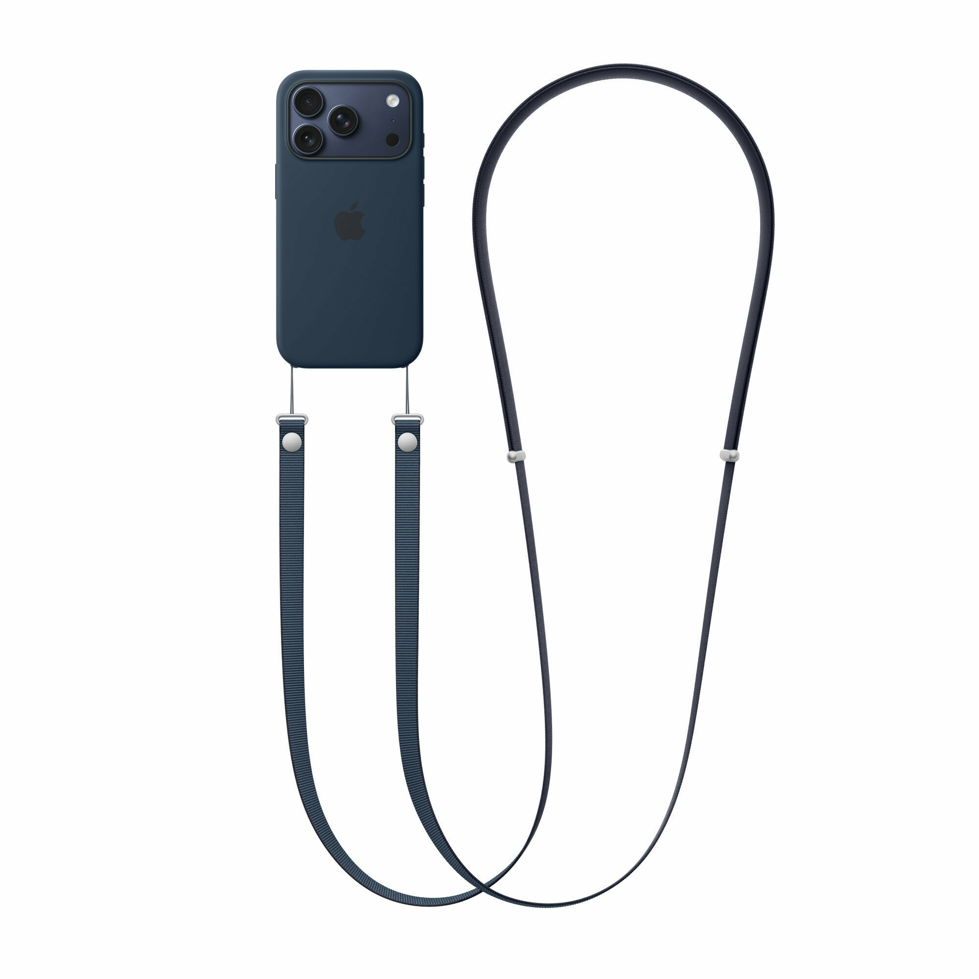 Тканевый ремешок через плечо Apple Crossbody Strap для iPhone Blue