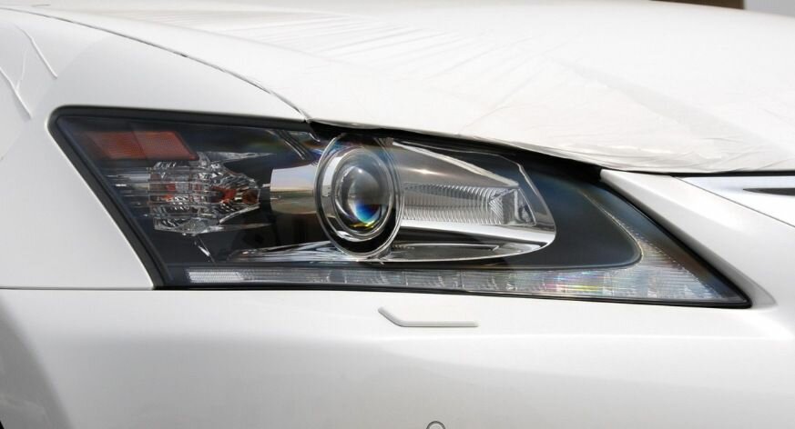 Стекло фары Lexus GS 2012-2015 — прозрачное стекло на левую и правую фару, подходит для GS200/250/300/350 моделей