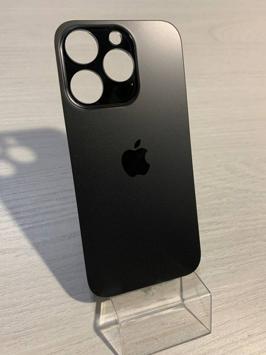 Задняя крышка (стекло корпуса) для IPhone 14 Pro чёрная (SPACE BLACK)