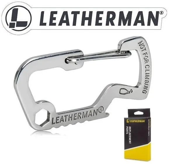 Мультитул Leatherman Carabiner (Карабин) из стали, серый металлик, арт. 2985178818