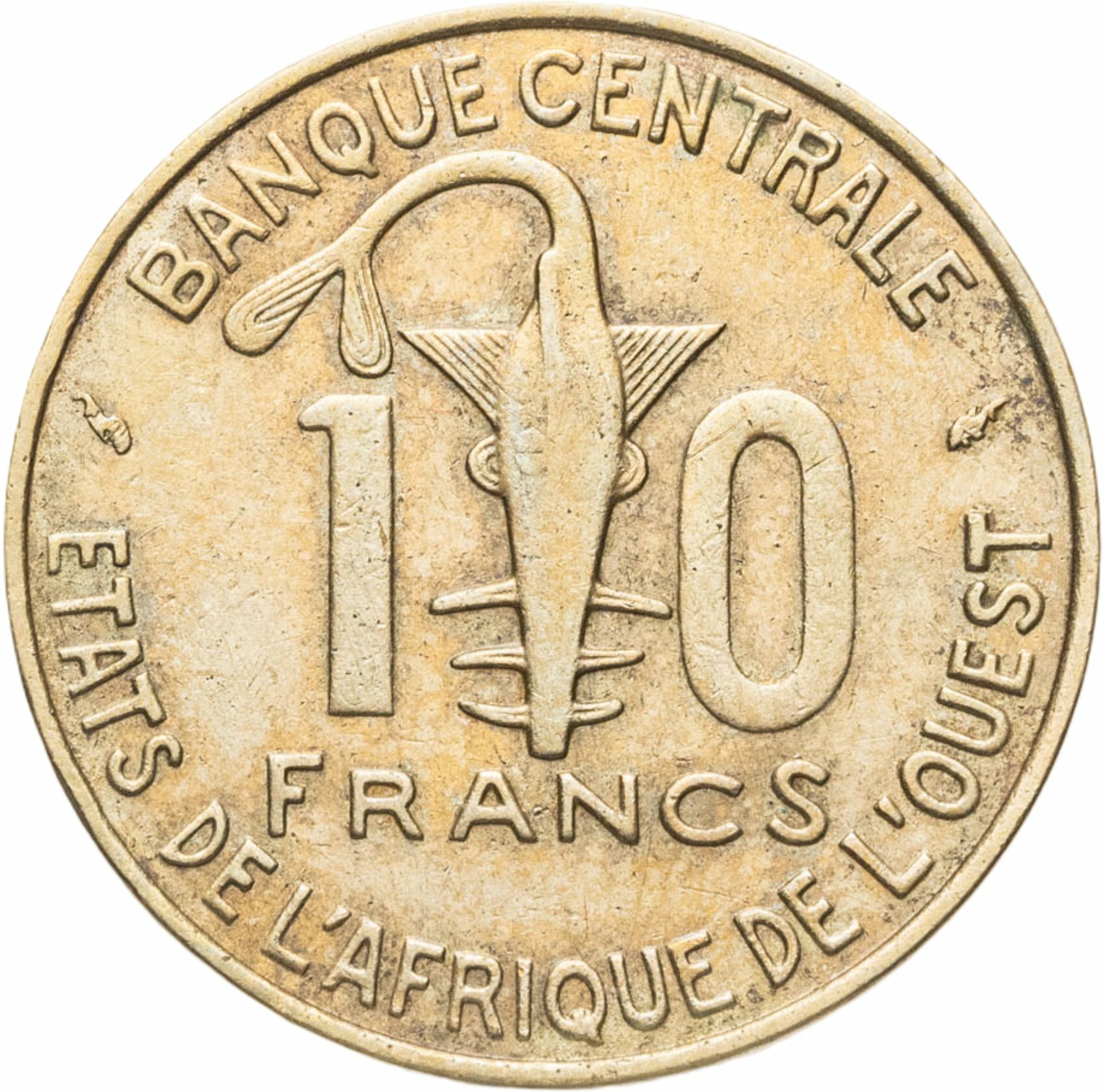 Западная Африка (BCEAO) 10 франков (francs) 1992