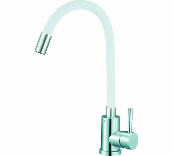 Смеситель для кухни Solone с гибким цветным изливом серый EZA4-F090GY