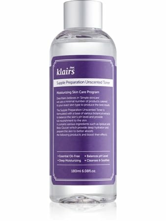 Тоник klairs supple preparation unscented toner, 180 мл