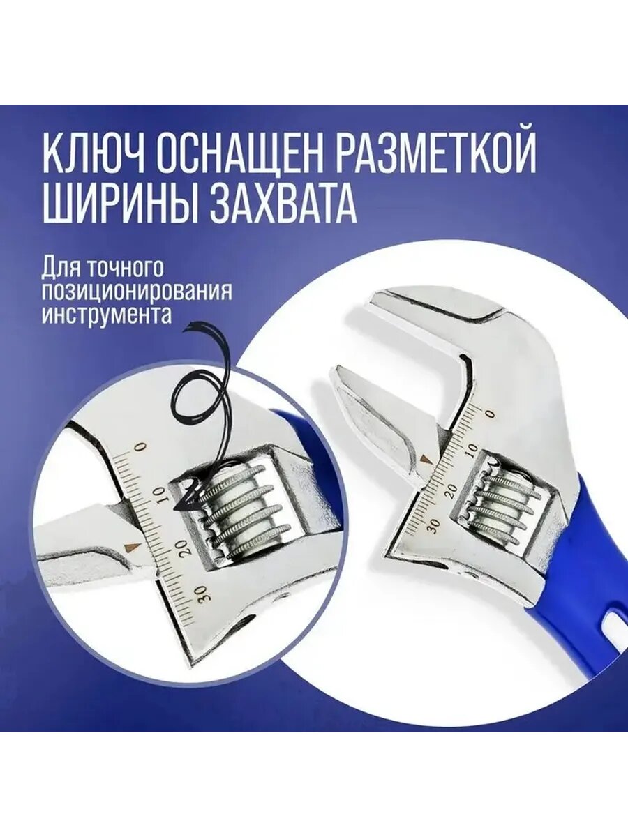 Универсальный разводной ключ с удобной рукояткой