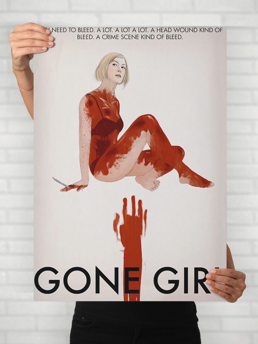 Плакат на стену для интерьера Исчезнувшая (Gone Girl - Эми Данн 16) - Постер по фильму кино формата А1 (60x84 см)