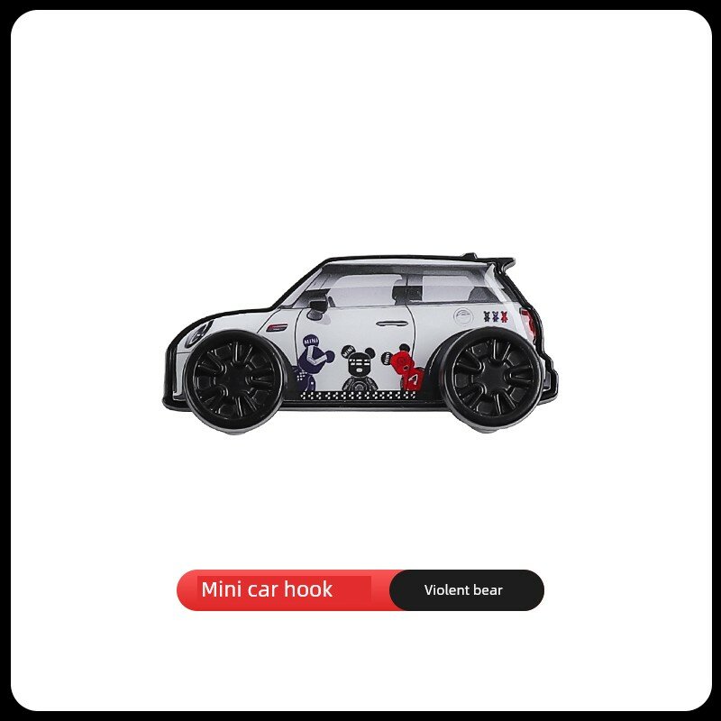 MINI автомобильный крючок с дизайном медвежонка для салона BMW Mini Cooper, аксессуар для приборной панели