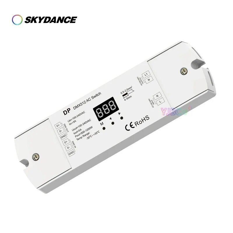 YJBCo DP DMX512 переключатель 1CH для LED ламп