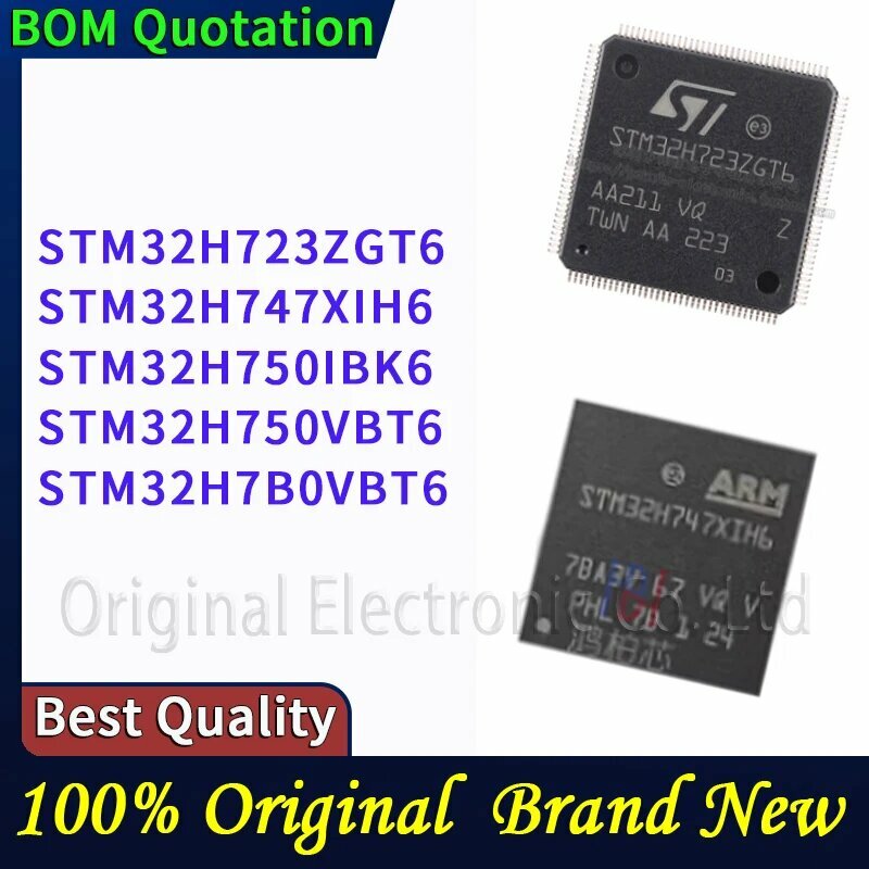STM32H723ZGT6 STM32H747XIH6 STM32H750IBK6 STM32H750VBT6 STM32H7B0VBT6 В наличии STM32H747XIH6