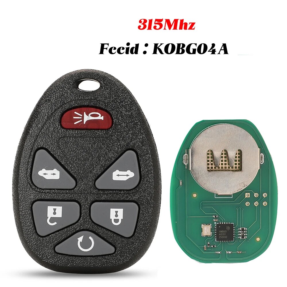Автомобильный ключ 315MHz, Feecid: KOBG04A, 6 кнопок