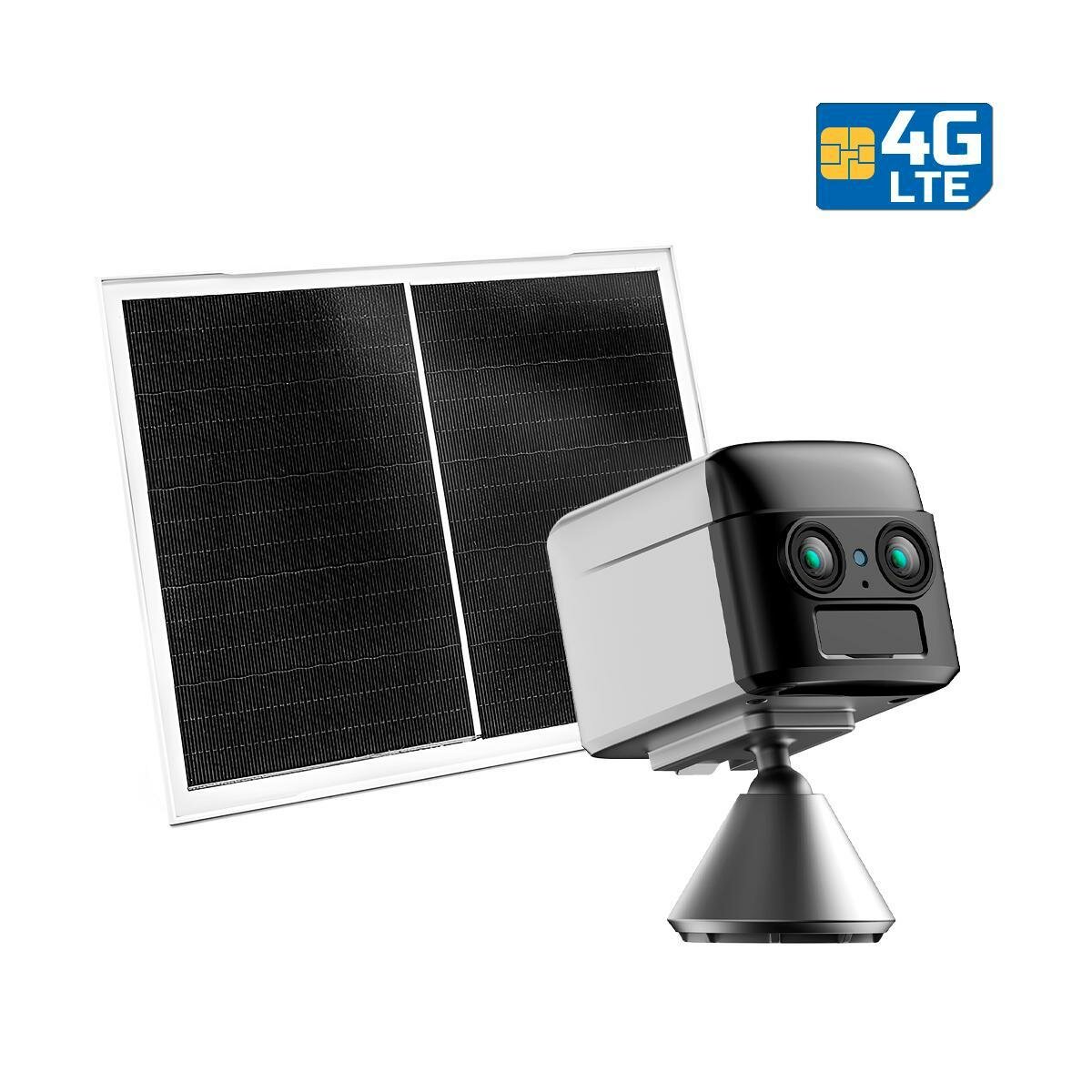 Миниатюрная 3G/4G беспроводная 3Mp IP видеокамера с SIM картой JMC-4G-Dual AC/70 (3mp) (K6077RU) и дополнительной солнечной панелью 8Вт для камеры.