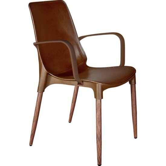 Стул Sheffilton SHT ST76/S424-C коричневый/темный орех