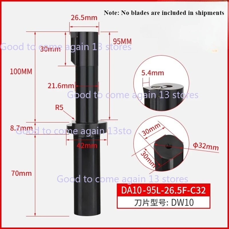 Фрезерный патрон DA10-95L-26.5F-C32, 95 мм