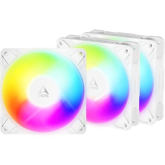 Вентиляторы для корпуса Arctic P12 Pro Reverse A-RGB White 3шт (ACFAN00334A)
