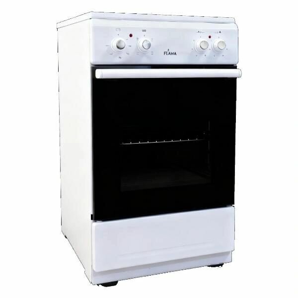 Электрическая плита Flama ЭП Flama CES 3222 W, белый