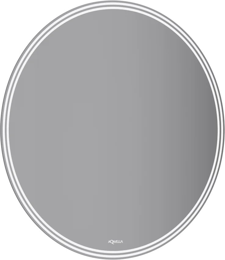 Зеркало круглое Aqwella Moon MOON0206CH 60 со светодиодной подсветкой, с подогревом, 60 см, в современном стиле, зеркало настенное в ванную
