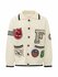 Кардиган FOUND York Varsity patch-detail cardigan, размер 46, белый