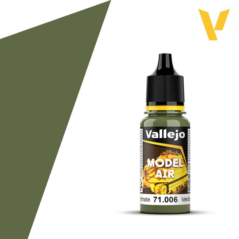 Краска Vallejo Model Air: Light Green Chromate 71.006 акриловая