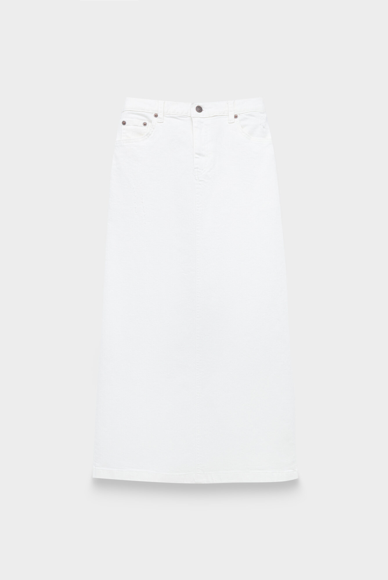 Юбка TonyWack WHITE SLIM FIT DENIMMAXI SKIRT для женщин цвет белый размер 28