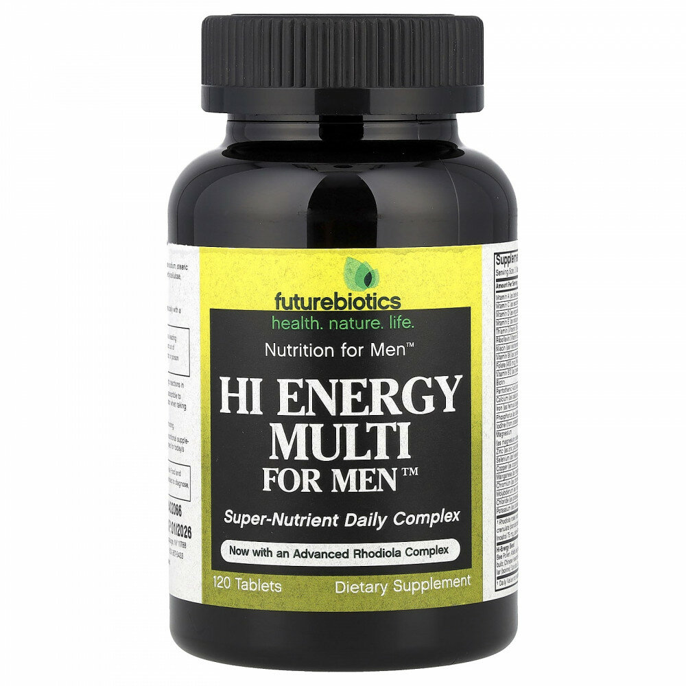 Futurebiotics, Hi Energy Multi, для мужчин, 120 таблеток