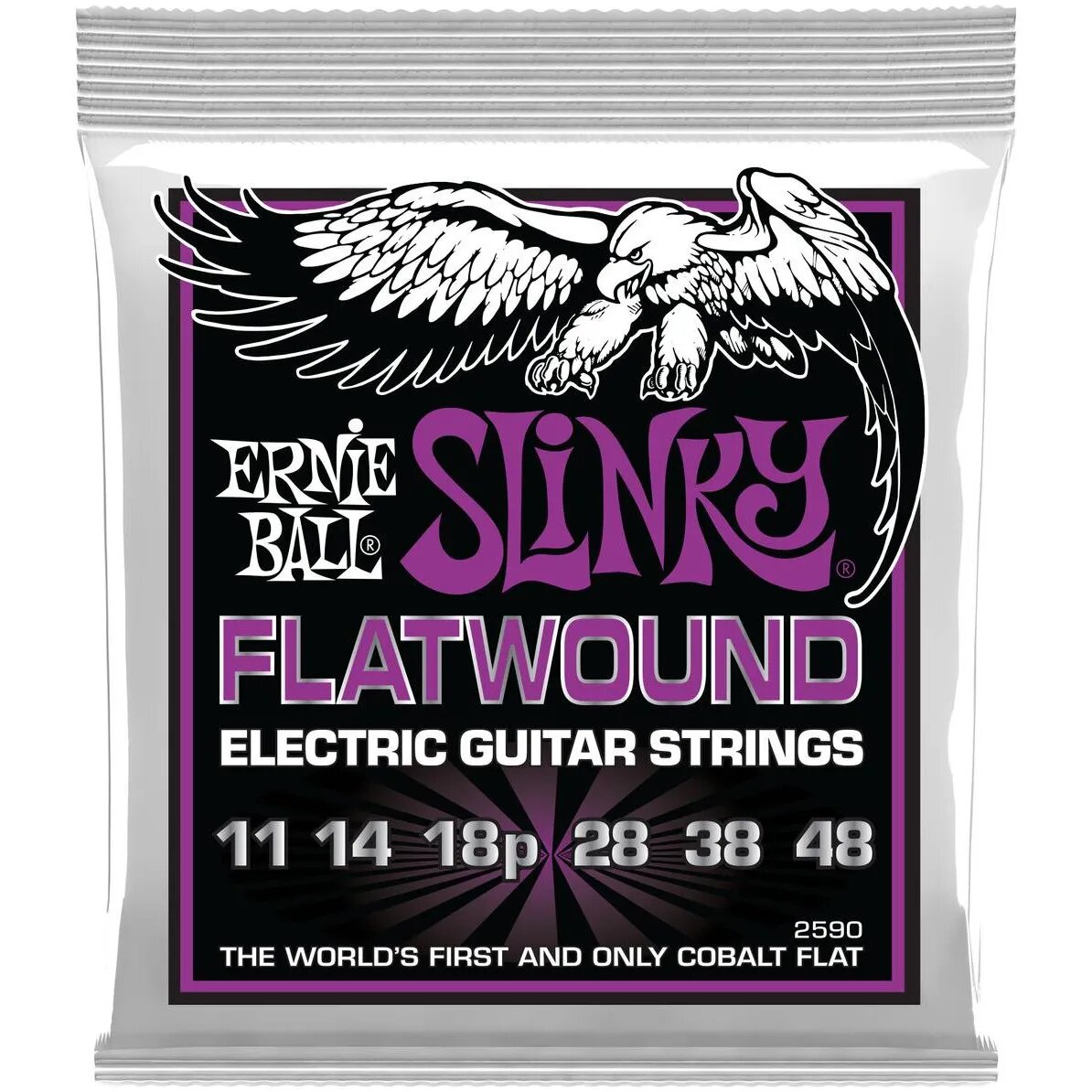 Струны для электрогитары Ernie Ball 2590 Slinky Flatwound