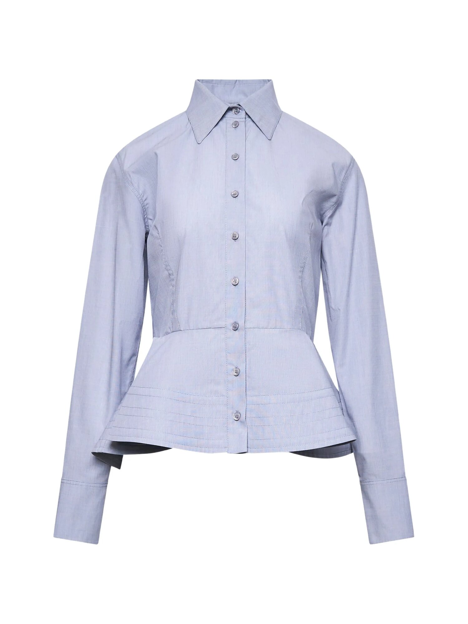 Рубашка Peplum-hem long-sleeve shirt