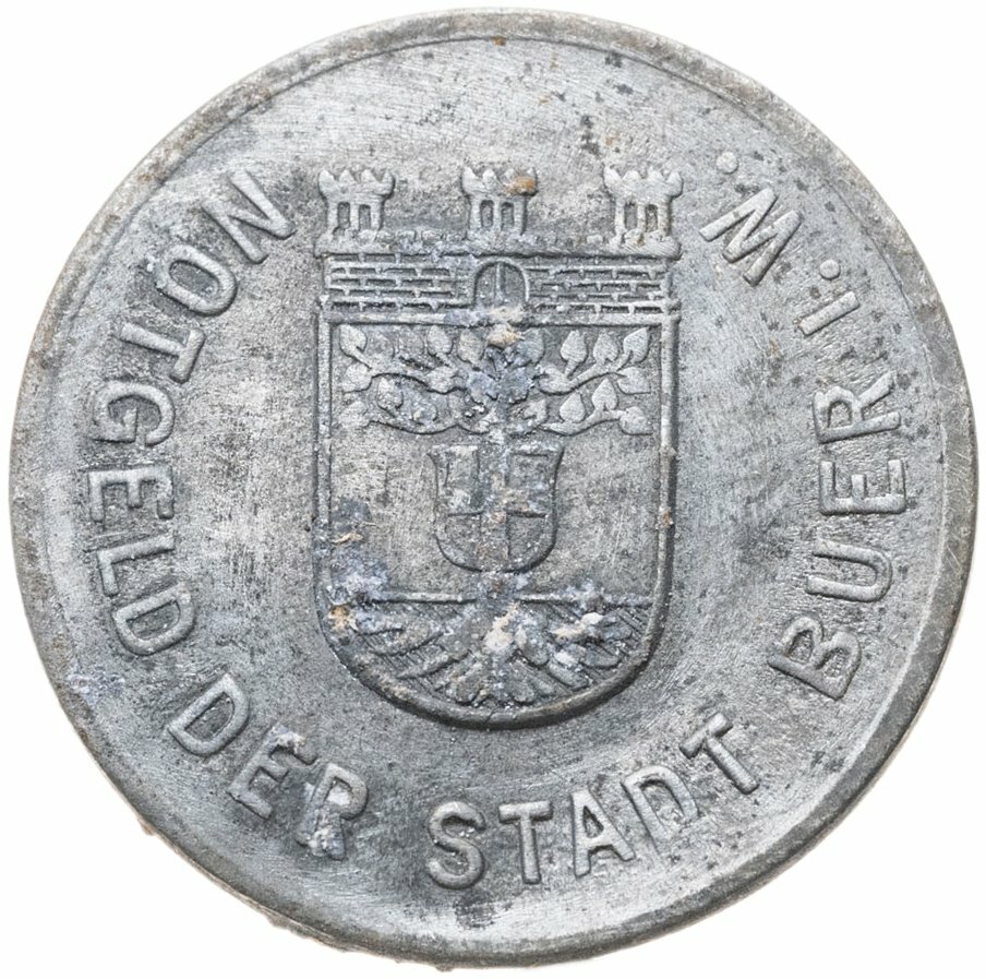 Германия, Бюр 10 пфеннигов 1919, Железо, в сохранности VF