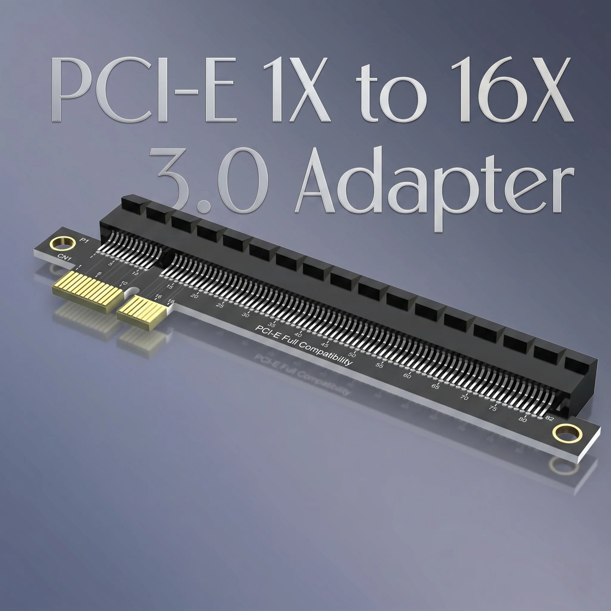PCI-E Riser Card x1 to x16 адаптер для 1U серверов Haoyexin