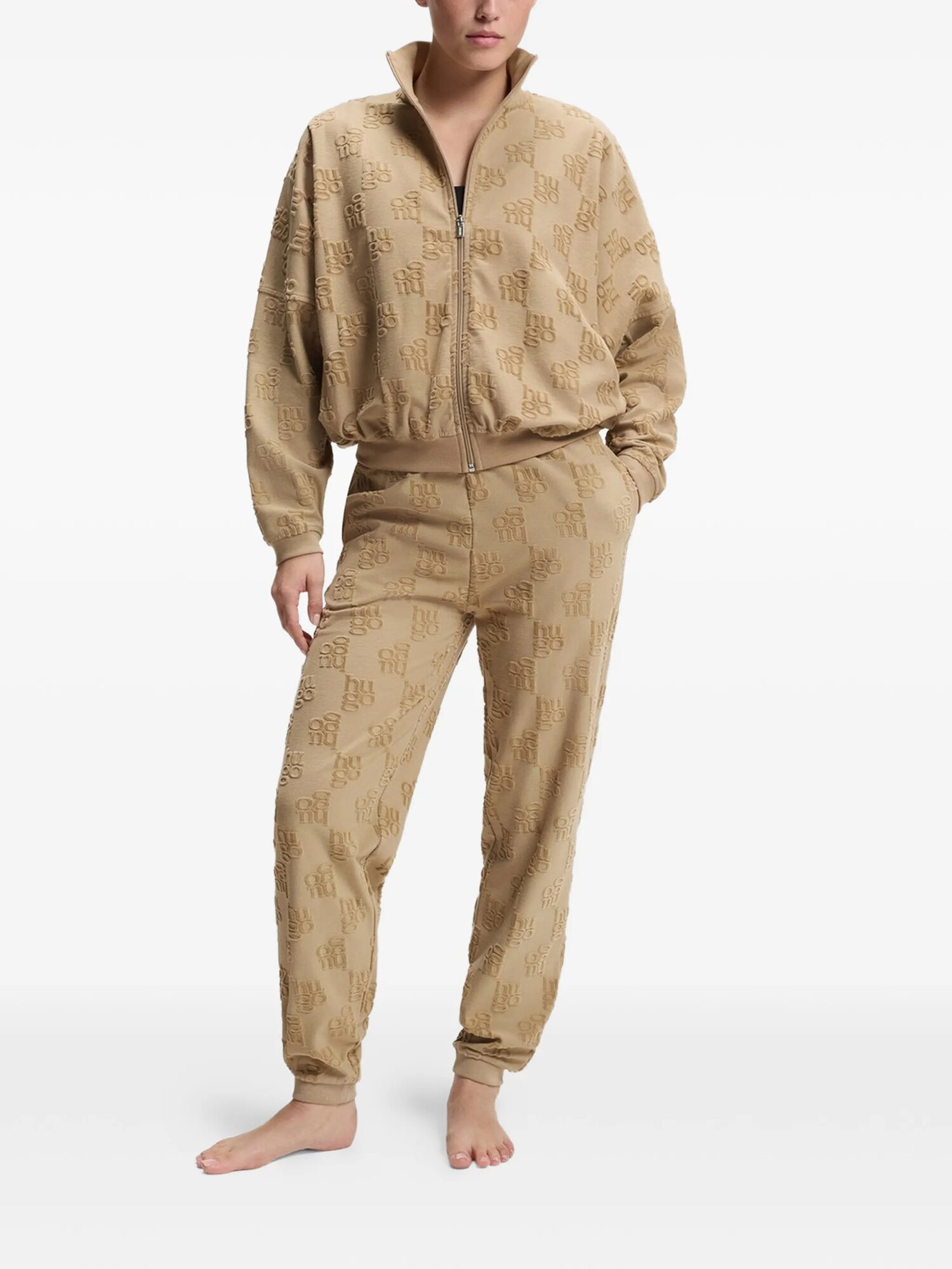 Брюки HUGO Logo-embossed track pants, размер XS, разноцветный — фото 1