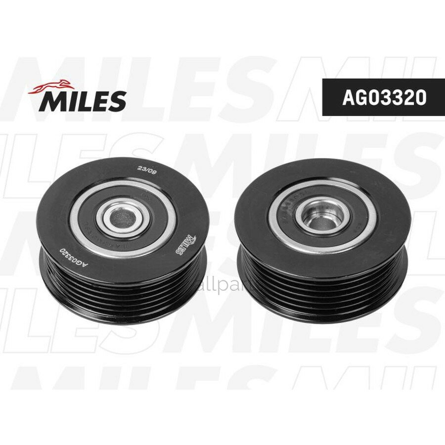 MILES AG03320 Ролик натяжителя поликлин. ремня