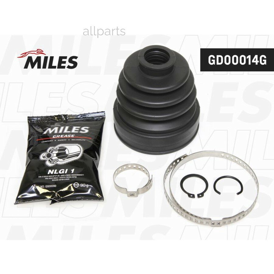 MILES GD00014G Пыльник шруса NISSAN QASHQAI I/X-TRAIL T31 2.0 07- внутр. пер. (со смазкой)